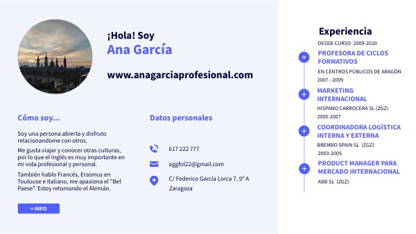 CV Ana García García RR.HH | Genially