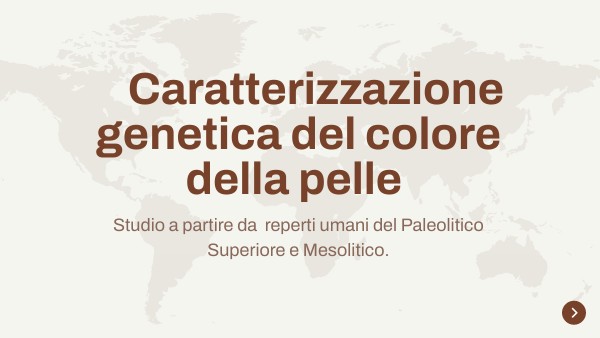 Caratterizzazione genetica del colore della pelle