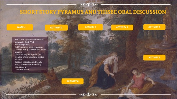 PYRAMUS AND THISBE ORAL DISCUSSION