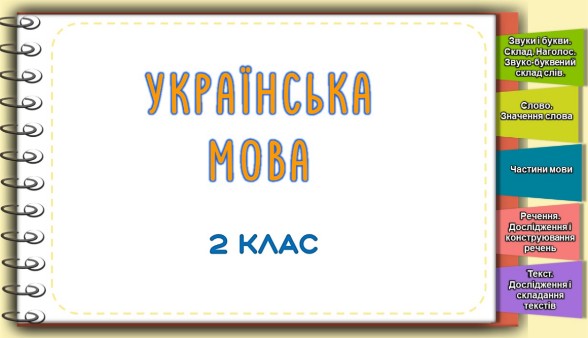 Українська мова 2 клас Genially