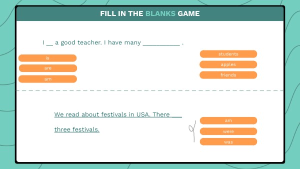 FILL IN THE BLANKS GAME | Genially