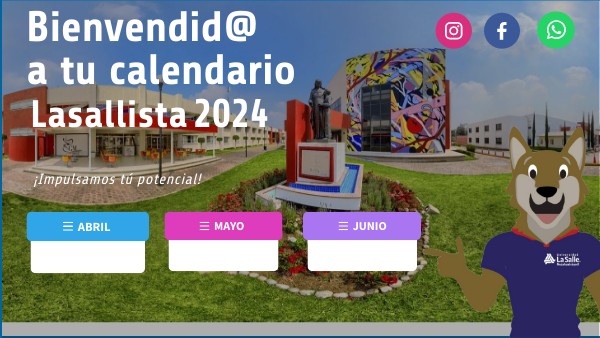 Calendario Lasallista-Abril-Junio | Genially