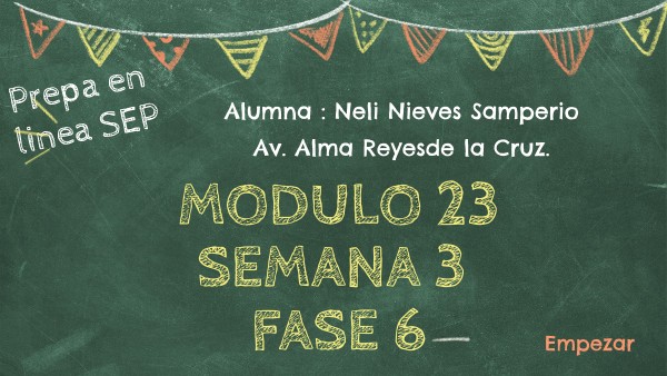 Modulo 23 semana 3 Prepa en linea SEP