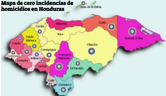 Mapa interactivo de cero homicidios en Honduras | Genially