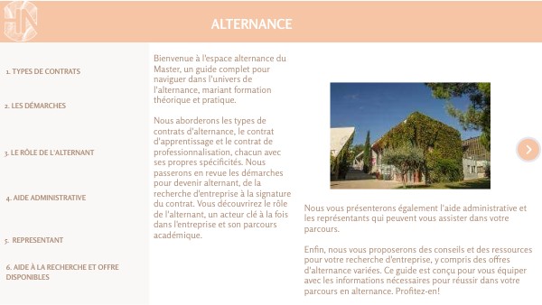 Section 5 - II. Espace Alternance