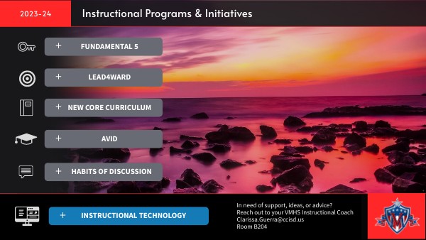 2023-24 Instructional Programs & Initiatives | Genially