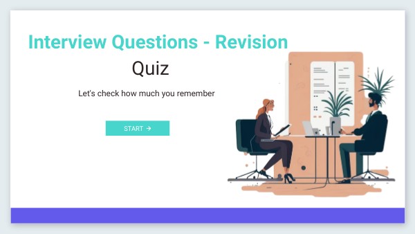A2 - Quiz - Job interview questions | Genially