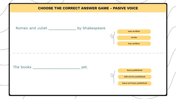 B1 - Grammar - Passive voice | Genially