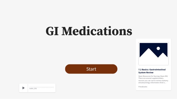 GI Medications | Genially