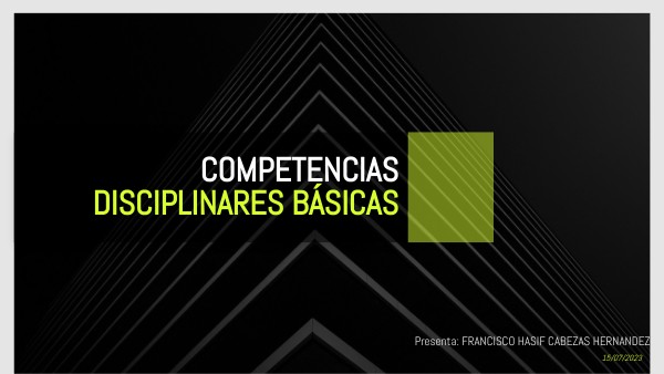 COMPETENCIAS DISCIPLINARES BÁSICAS | Genially
