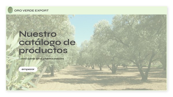 Catálogo de Oro verde Export | Genially