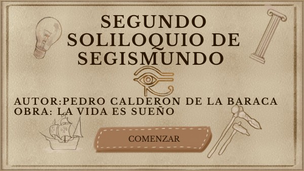 PRESENTACIÓN SEGUNDO SOLILOQUIO DE SEGISMUNDO