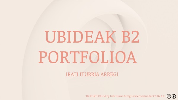 UBIDEAK B2 PORTFOLIOA | Genially