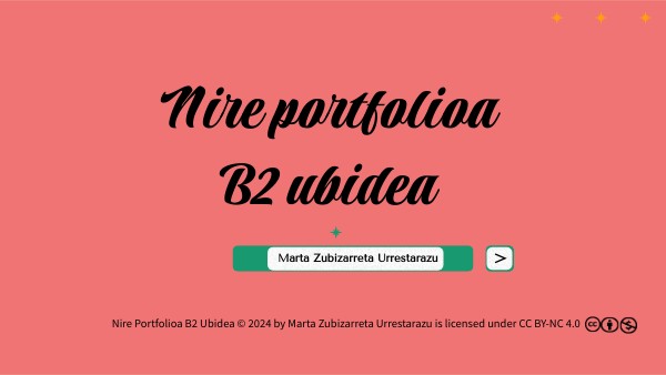 Nire portfolioa B2 Ubidea Marta Zubizarreta | Genially