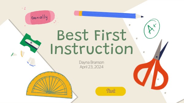 Presentation - Best First Instruction | Genially