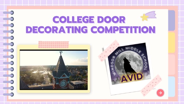 WMMS AVID College Door Decorating