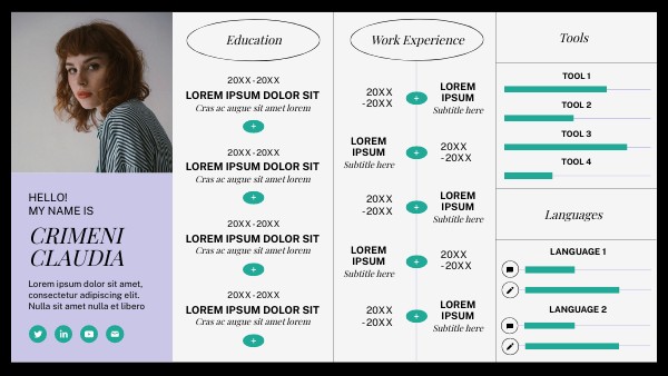 CV INFOGRAPHIC DATA | Genially