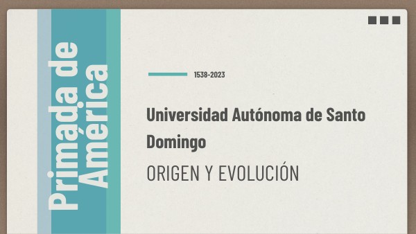 Breve historia de la UASD | Genially