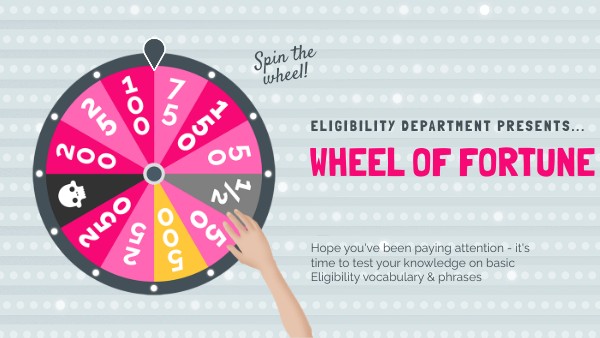 Eligibility's Wheel of Fortune | Genially
