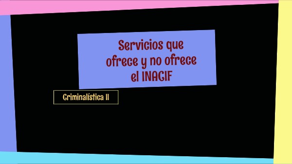 Infografía de servicios INACIF