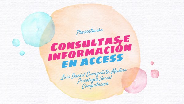 Consultas e información en access