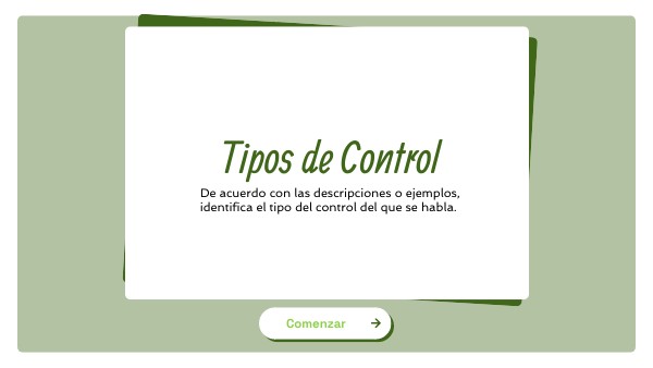 Tipos de control_ | Genially