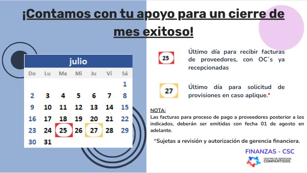 CIERRE DE MES JULIO 2023 | Genially