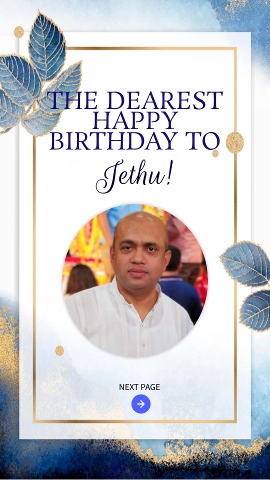 Birthday card for Jethu