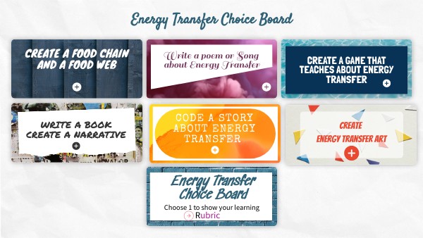 ENERGY TRANSFER CHOICE BOARD