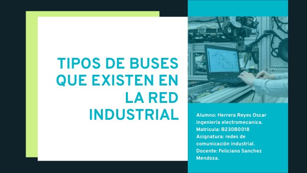 Tipos de buses que existen en la red industrial | Genially