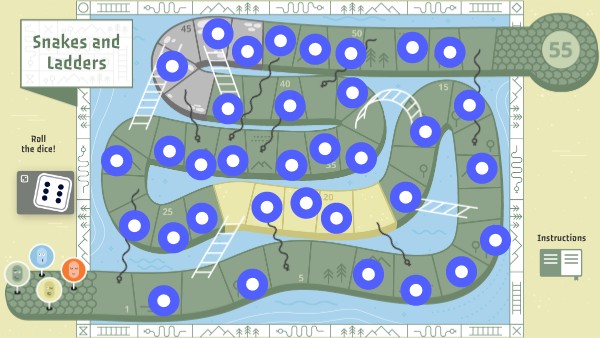 SNAKES AND LADDERS present simple | Genially