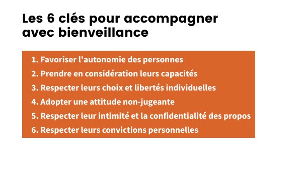 Les 6 clés pour accompagner avec bienveillance