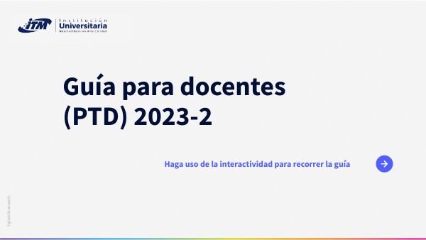 Guía PTD - Docentes