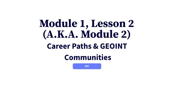 Module 1, Lesson 2