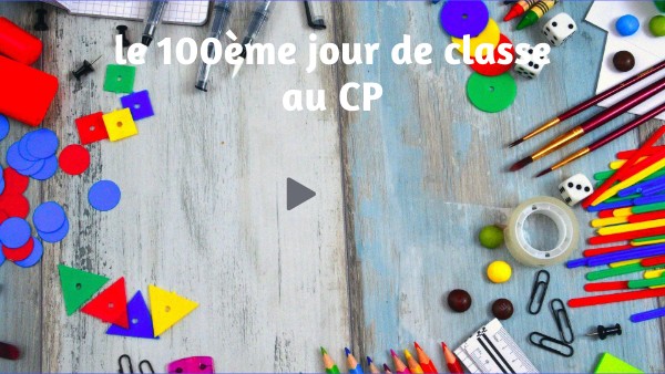 100 ème jour d'école