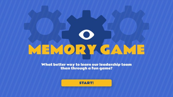 Senior Team Memory Game