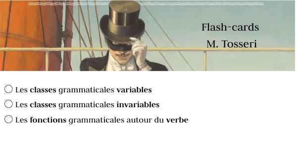 5e - Flash-cards grammaire