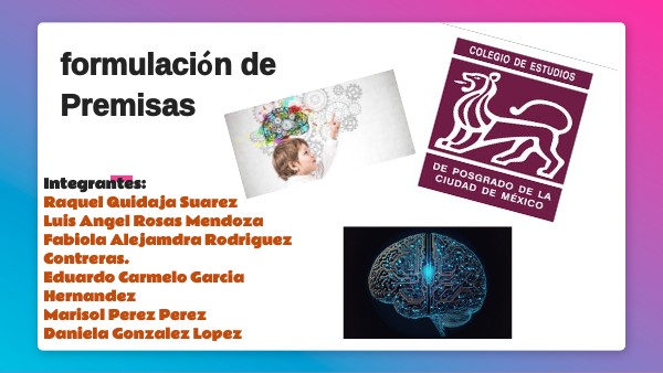 formulación de premisas | Genially