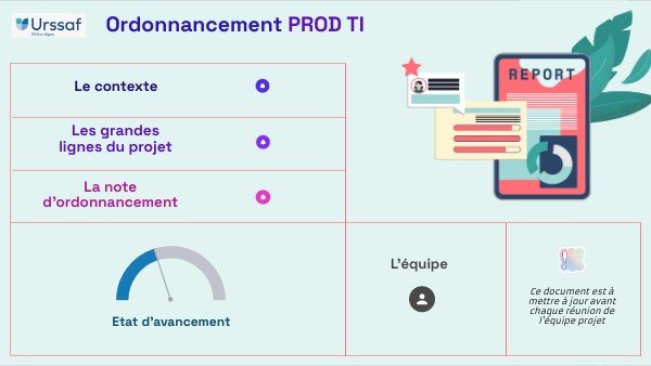Fiche projet - ordo PROD | Genially