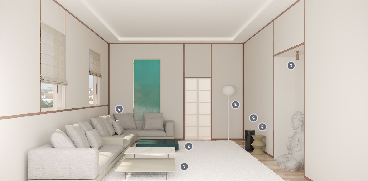 Granatiero Design Studio Libeskind Penthouse Citylife Relax Room | Genially