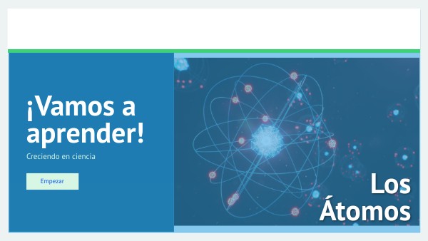 Vamos a aprender: Átomos