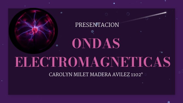 PRESENTACIÓN ONDAS ELECTROMAGNETICAS | Genially