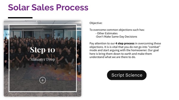 Solar Sales Step 10