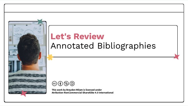 Let's Review: Annotated Bibliography