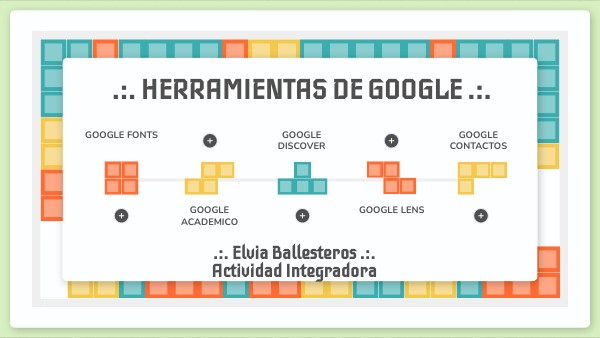HERRAMIENTAS DE GOOGLE ACTIVIDAD INTEGRADORA | Genially