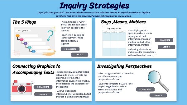 Inquiry Strategies
