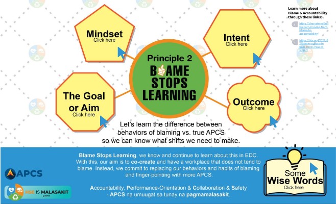 Principle 2 EP3 Blame Stops Learning