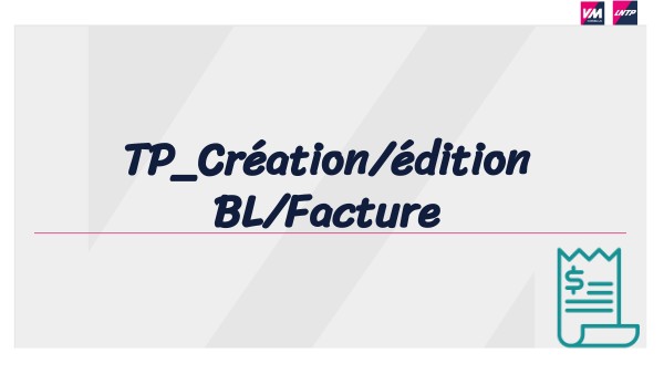 TP_Création BL/Facture