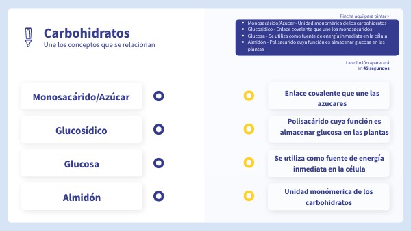 Actividad Clase 2 Macromoléculas | Genially