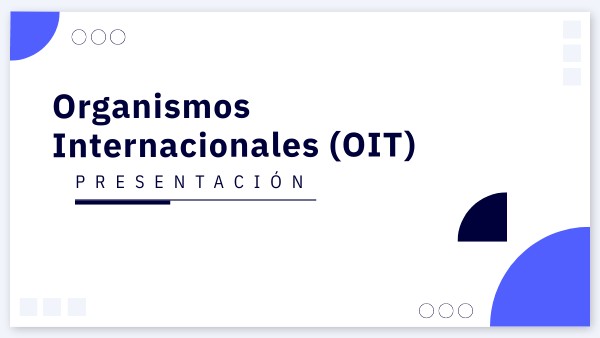 PRESENTACIÓN (OIT) | Genially
